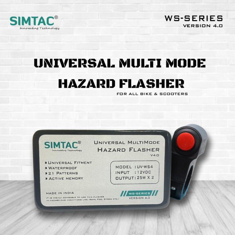 Simtac universal hazard flasher with switch (UV-WS4) – Simtac®