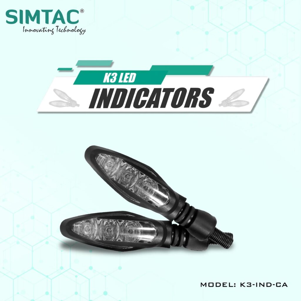 Simtac k3 led indicators for bikes (K3-IND-CA) – Simtac®
