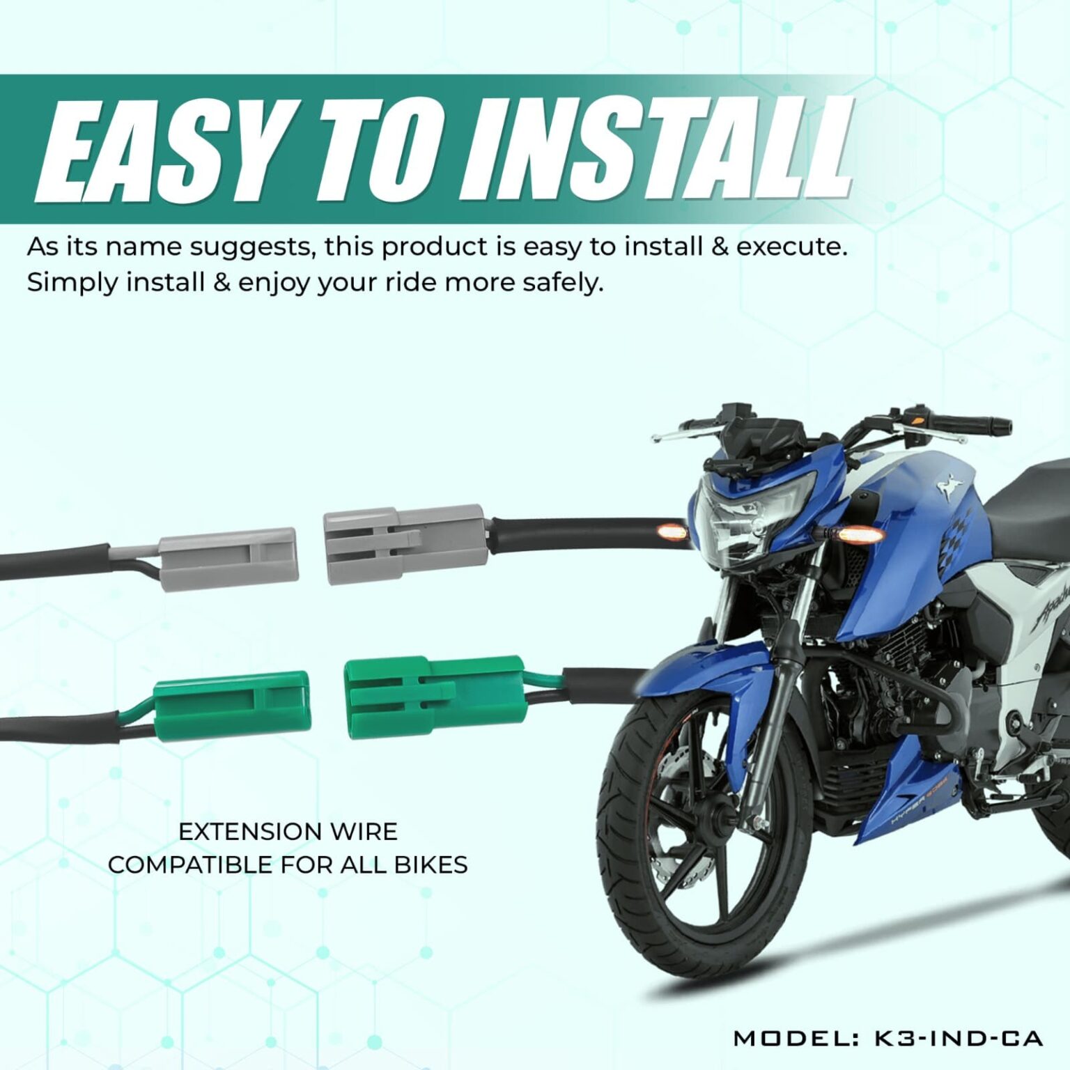 Simtac k3 led indicators for bikes (K3-IND-CA) – Simtac®