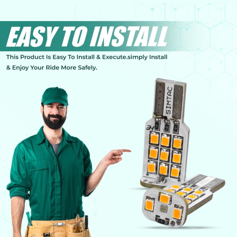 Simtac T10 360° Reflecting led Indicator bulbs for tvs bikes (T10-IND ...