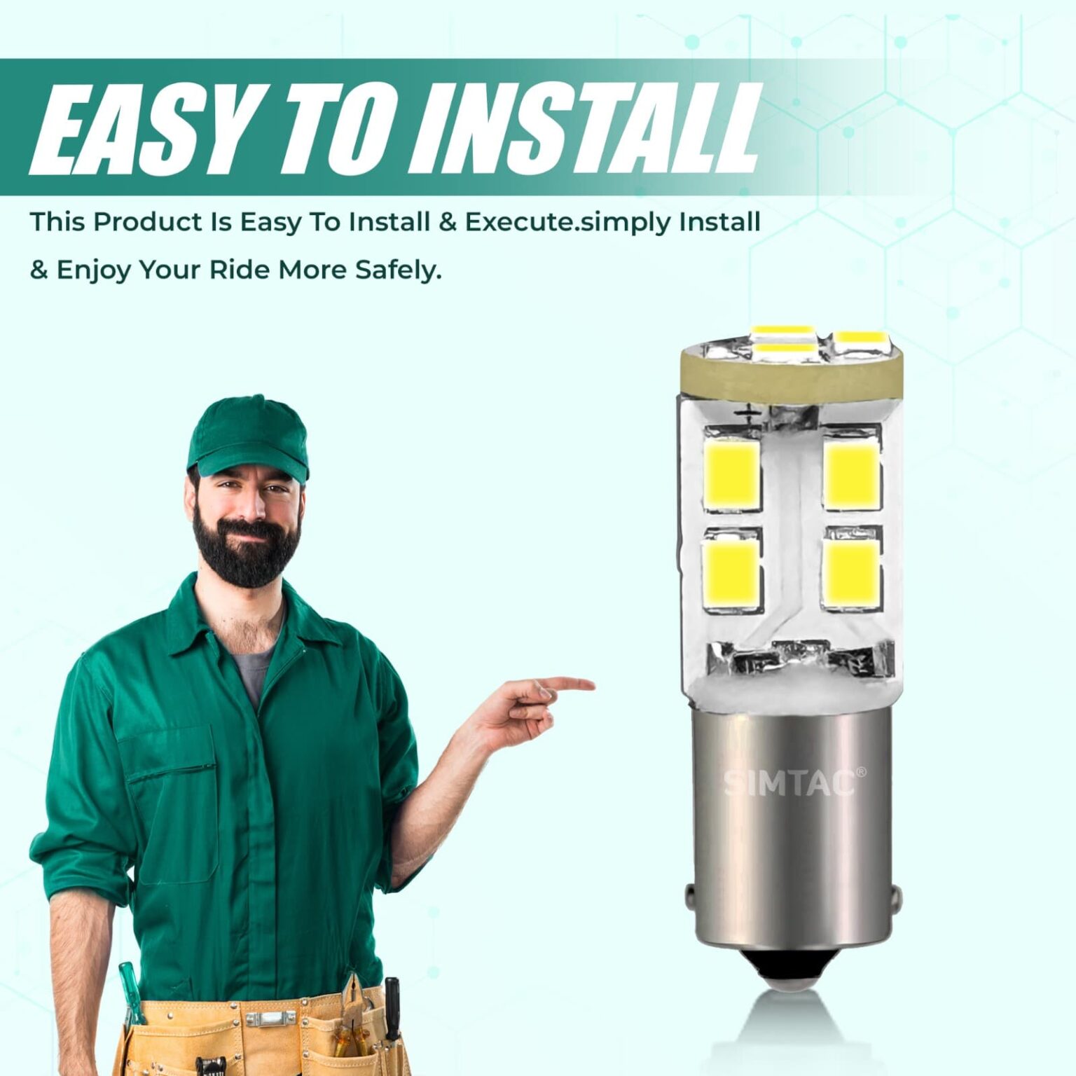 Simtac 360° led bulbs for royal enfield pilot light (TD-PRK) – Simtac®