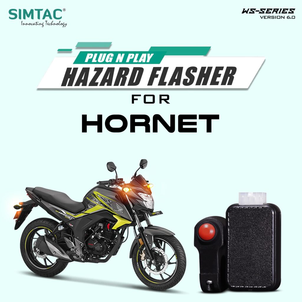 Simtac with switch hazard flasher for honda hornet (HRNT-WS6) – Simtac®